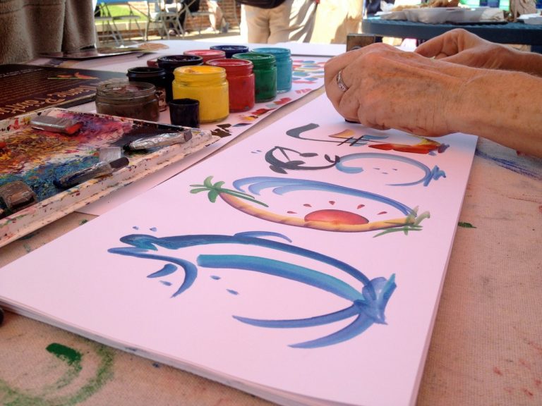 Letter Brush Art | Everything But The Mime