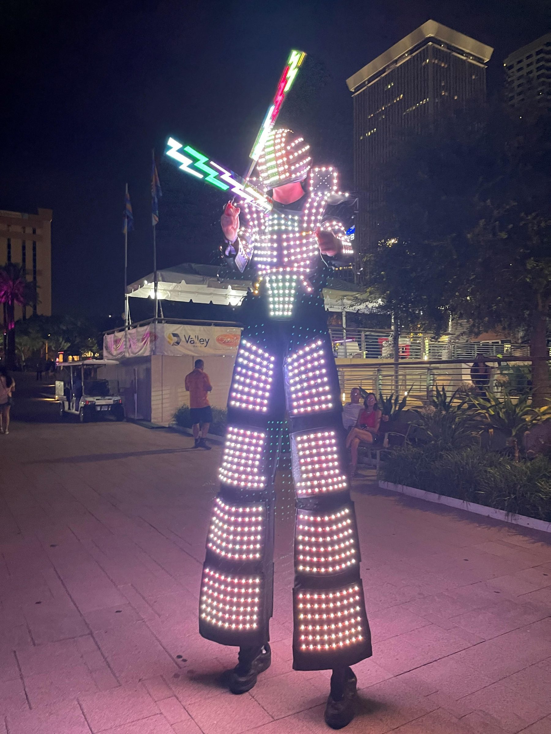LED Stilt Performer | Everything But The Mime