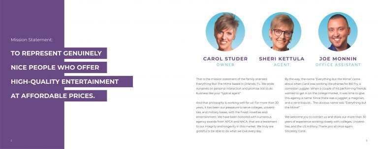 2022 Brochure | Everything But The Mime